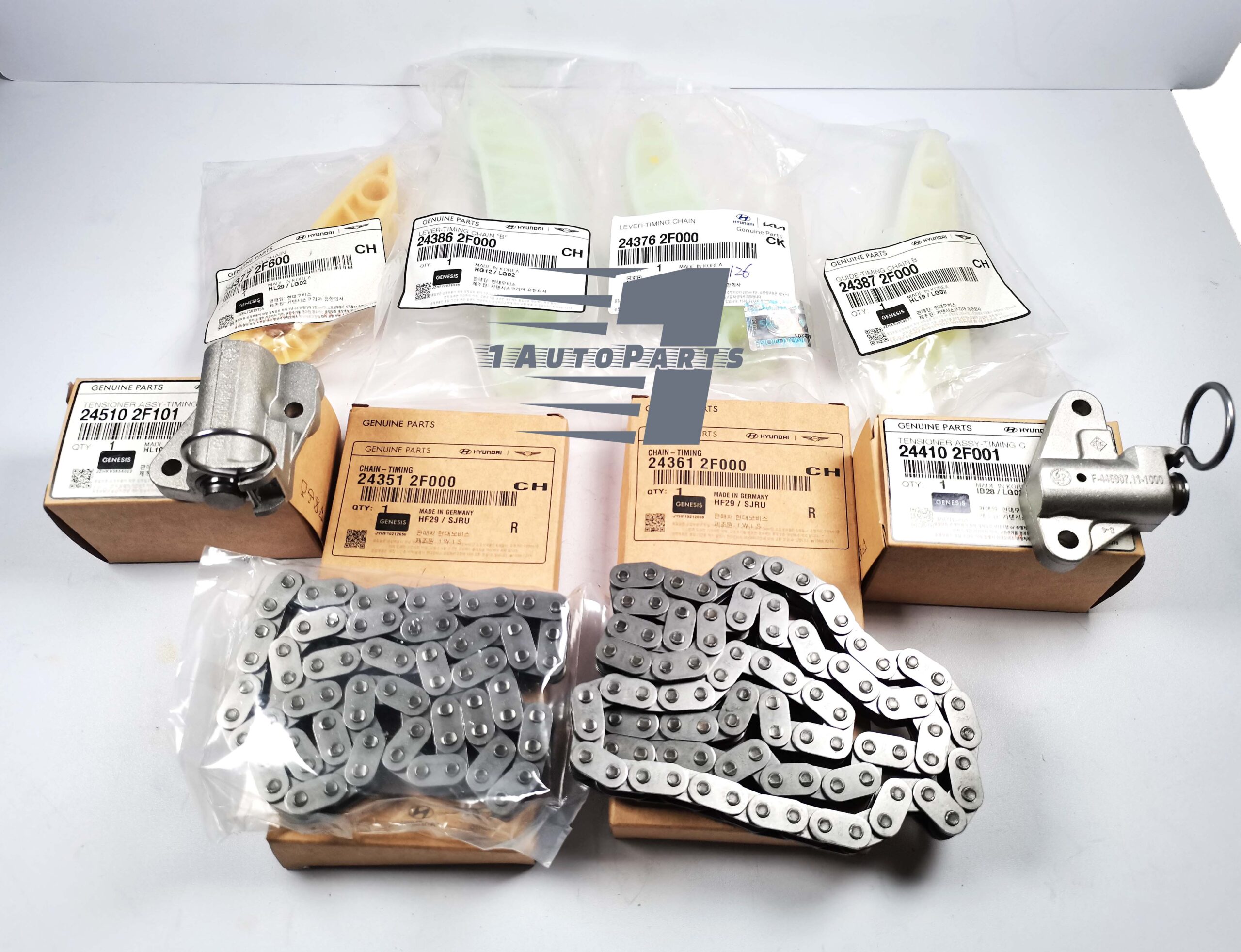 Genuine New 8PCS Engine D4HA Timing Chain Set 24351-2F000 243512F000 ...